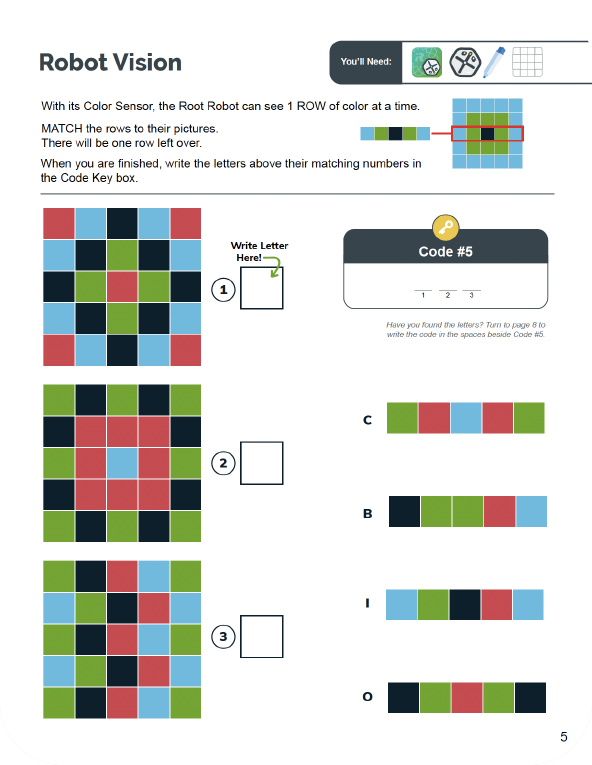 Code Break with the Root Coding Robot