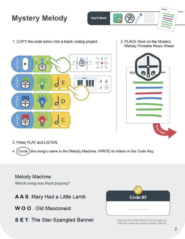 Code Break with the Root Coding Robot