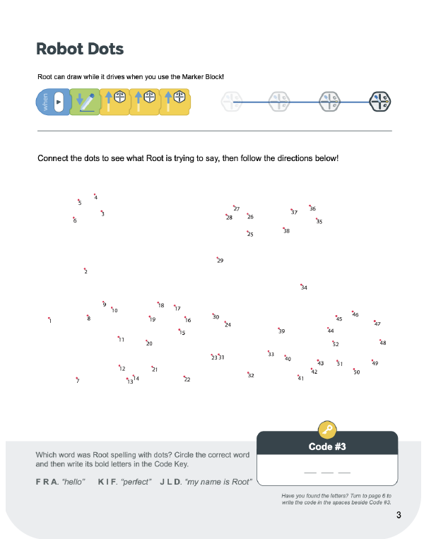 Code Break with the Root Coding Robot