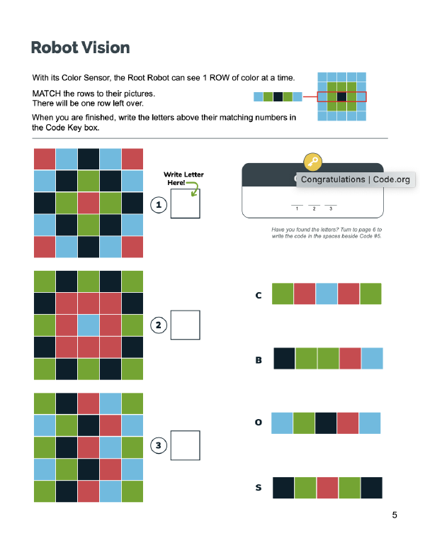 Code Break with the Root Coding Robot