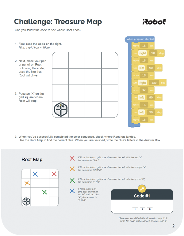 Code Break with the Root Coding Robot
