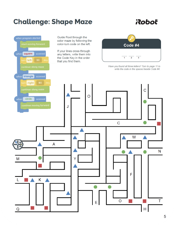 Code Break with the Root Coding Robot